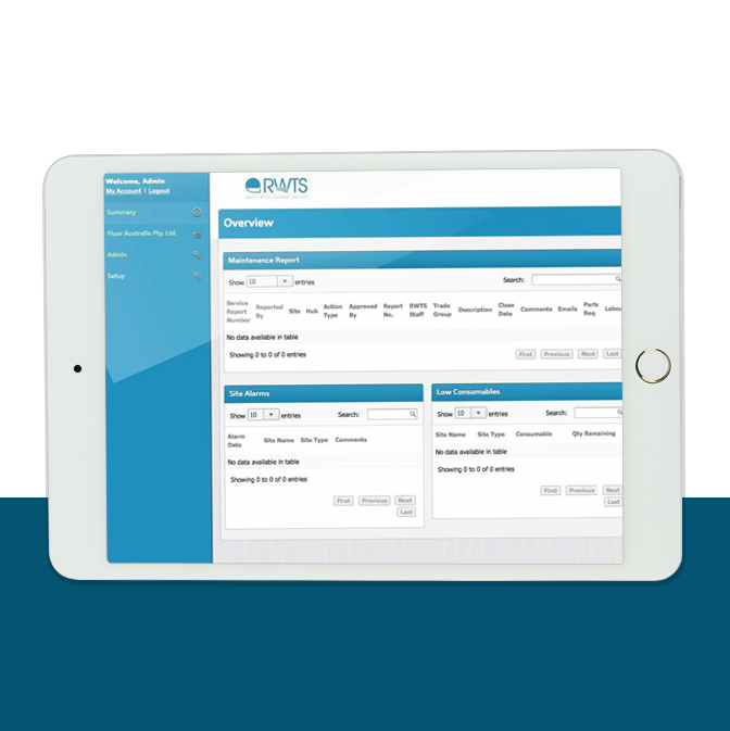 Online Reporting System - Remote Water Western Australia
